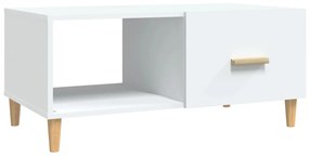 Konferenční stolek bílý 89,5 x 50 x 40 cm kompozitní dřevo - Default Title