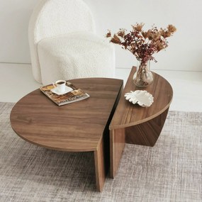 Hanah Home Konferenční stolek Podium - Walnut, Ořech