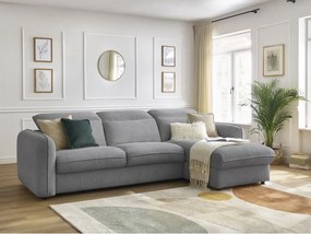 Šedá rohová pohovka Achille – Bobochic Paris