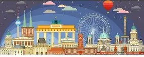 Ravensburger Berlín v noci / 1000 dílků Panorama / od 14 let