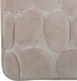 MSV PEBBLES koupelnová předložka 50 x 80 cm béžová / PU pěna / protisk
