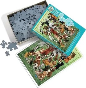 COBBLE HILL Rodinné puzzle Štěněcí láska / 350 dílků / od 9 let