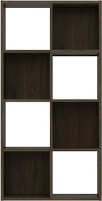Regál Sinde 2x4, tmavý ořech