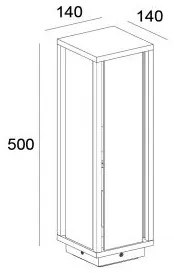 Gardino LX1463-500 - Venkovní lampa MELISSA 1xE27/15W/230V IP54