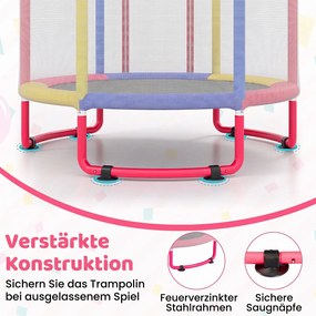 Costway Trampolína pro děti 154 cm 6 v 1 Dětská trampolína s gymnastickou