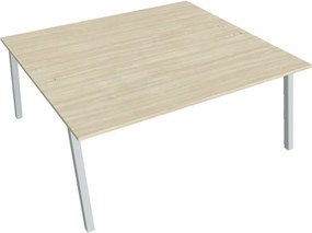 Kancelářský pracovní stůl Hobis USDA 1800, bílá RAL 9016, deskaakát