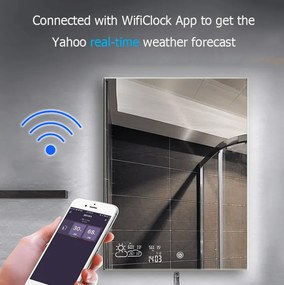 Byecold Chytré zrcadlo Smart 250W, 80 x 60 cm Provedení infrapanelu: Včetně vestavěného Wifi termostatu