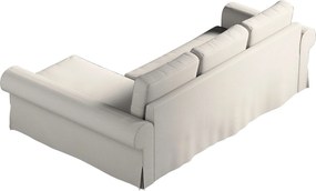 Potah na pohovku IKEA Backabro rozkládací se šezlongem barva šedá látka pletený vzor