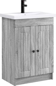 Sada koupelnového nábytku Šedý Sonoma 56 x 37,5 x 81 cm 3404190