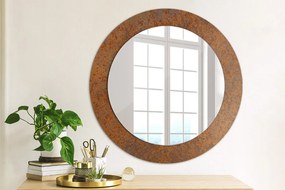 Kulaté dekorativní zrcadlo Rezavý kov fi 60 cm