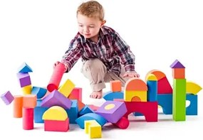OLYMPTOY Pěnové kostky 52 ks / Stavebnice / měkký pěnový materiál / od