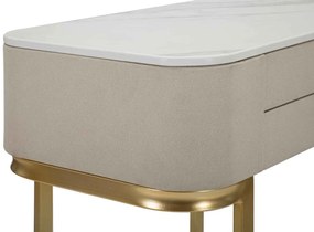 Designová konzole Ondelette 70 cm krémová