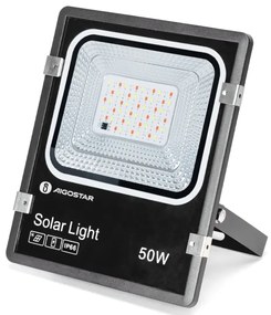 Aigostar - LED RGB Stmívatelný solární reflektor LED/50W/3,2V IP66 + DO