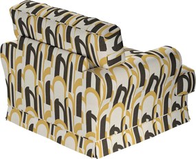 Potah na křeslo IKEA Ekeskog barva vícebarevná látka pletený vzor, vzorované
