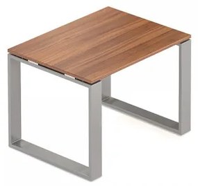 Konferenční stolek Creator 80 x 60 cm, šedá podnož / Ořech