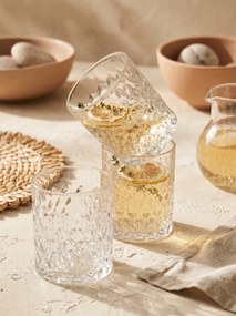 Sinsay - Sada sklenic s reliéfním vzorem 4 pack - clear