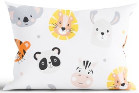 MK Lůžkoviny Bavlněný povlak na polštář Renforcé 50 x 70 cm - Zvířátka v Zoo