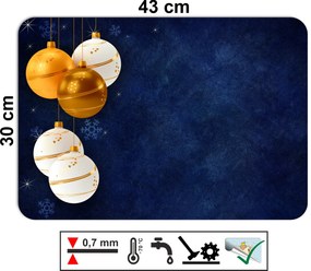 PokojovaDekorace.cz, Vánoční prostírání - 061, Baňky, 43x30cm