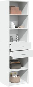 Skříň highboard bílá 50 x 42,5 x 185 cm kompozitní dřevo 3281455