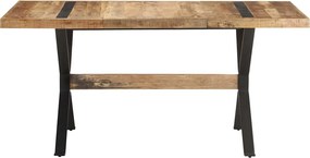 Jídelní stůl 160 x 80 x 76 cm hrubé mangovníkové dřevo 321608