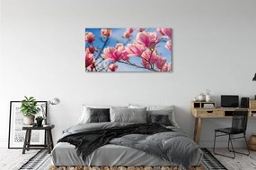 akrylový obraz květy 125x50 cm