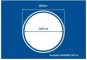 Marimex Trampolína 305 cm + vnitřní ochranná síť + schůdky
