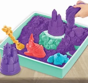 SPIN MASTER Kinetic Sand krabice s podložkou fialová / od 3 let