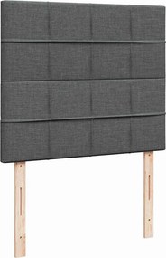 Box spring postel s matrací tmavě šedá 120x200 cm textil 3292024