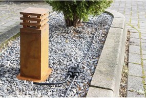 LA 233427 Venkovní svítidlo RUSTY 40 LED SQUARE, rezavé železo, LED 3000K - BIG WHITE (SLV)