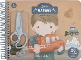 Little Dutch Kniha s vystřihovacími auty Jim / od 3 let