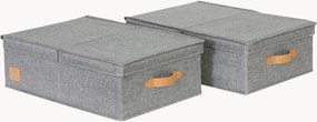 Sada úložných boxů s víkem Premium, 2 díly