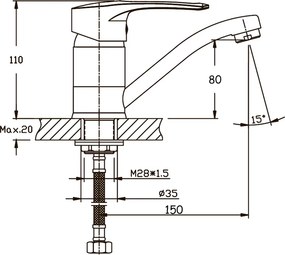Mixxus GERMES 555-15СМ (NUT)