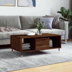 Konferenční stolek hnědý dub 90 x 50 x 36,5 cm kompozitní dřevo - Default Title