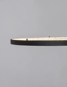 LED lustr Preston 110 černé