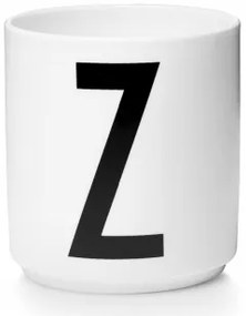 Porcelánový hrnek s písmenem Z, bílá Design Letters
