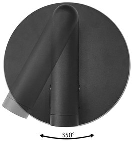 Toolight Toolight, LED nástěnné svítidlo 16x14cm, 10W, APP1614-1W, černá, OSW-06529