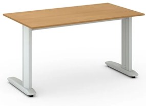 Kancelářský psací stůl PRIMO FLEXIBLE 1400 x 800 mm, ořech