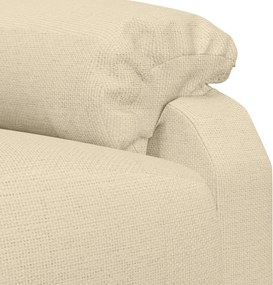 Polohovací křeslo krémové textil 340176