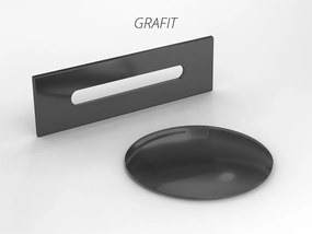Besco Volně stojící vana ze sanitárního kompozitu Volya CC/SP 160x75, s přepadem Rozměry (cm): 160x75, Typ a barva výpustě: Alcaplast Click-Clack se šterbinovým přepadem, grafit