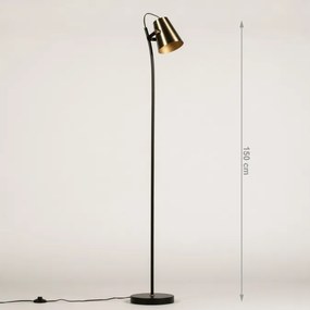 Stojací designová lampa Laventa Black and Gold