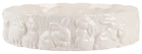 Keramická servírovací miska s králíčky Rabbit - Ø 20*5 cm