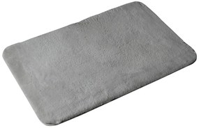 Gedy FUZZY koupelnová předložka, 50x80 cm, 100% polyester, protiskluz, šedá