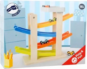 Small Foot Klip klap dráha s 4 autíčky / od 18 měsíců