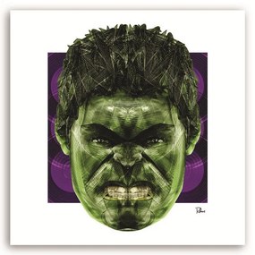 Gario Obraz na plátně Zelená hlava Hulka - Rubiant Rozměry: 30 x 30 cm