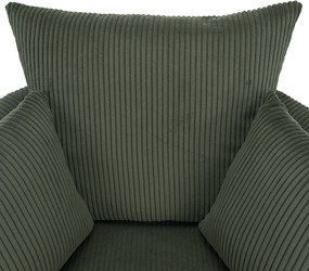 Relaxační otočné křeslo, tmavě zelená, SALTER