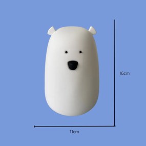 Silikonová dětská lampa - lední medvěd