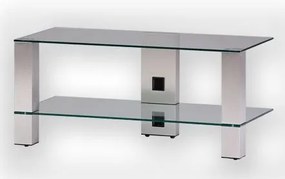 Televizní stolek SONOROUS PL 3415 (čiré sklo + nerez alu)