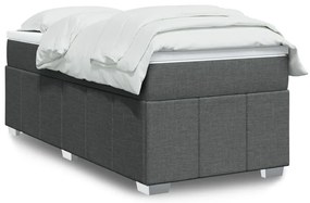 Box spring postel s matrací tmavě šedá 90x190 cm textil 3285436
