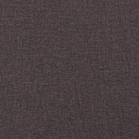 Masážní polohovací křeslo tmavě hnědé textil - Default Title