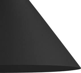 Nástěnné svítidlo Capital, 1x černé kovové stínítko, (fi 21cm), b